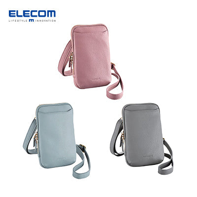 ELECOM P-MAP01 Smartphone Shoulder Pouch with Zipper | gifts shop