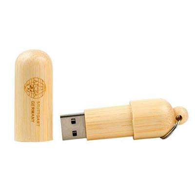 Cylinder Shaped Wooden USB Drive Corporate Gift - GiftStore.sg