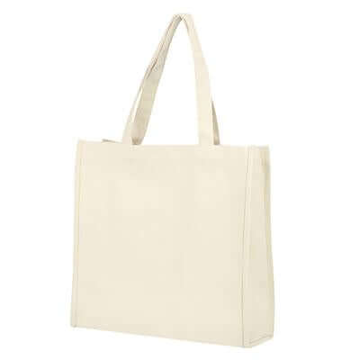 Large Canvas Tote Bag with Base | gifts shop