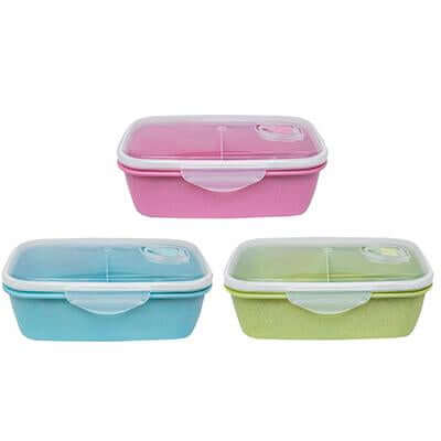 Home Eco-Friendly Wheat Fiber Lunch Box with Spoon